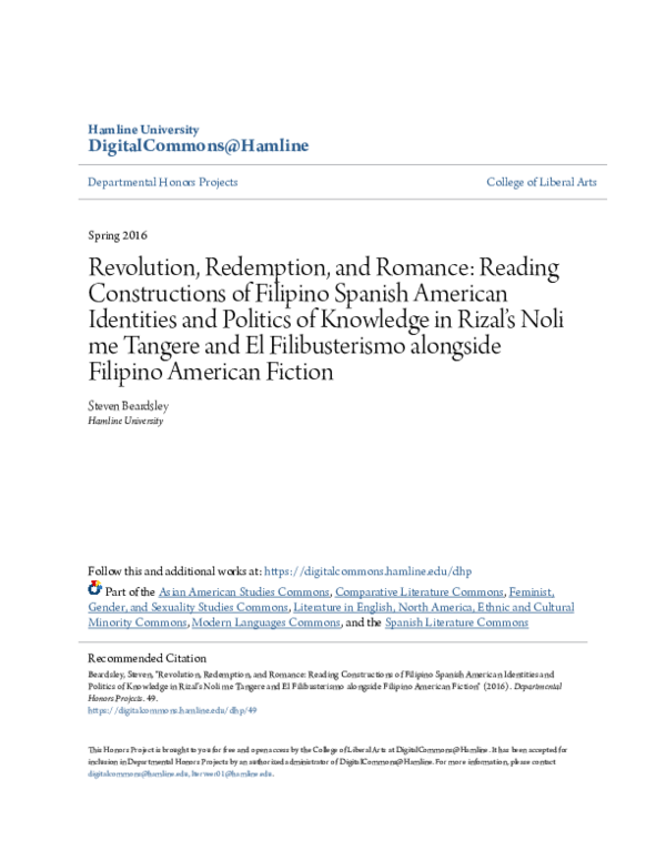 (PDF) Revolution, Redemption, and Romance: Reading Constructions of ...