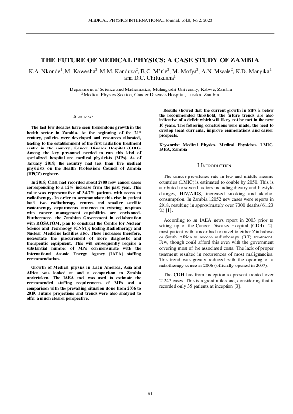 (PDF) Medical Physics International