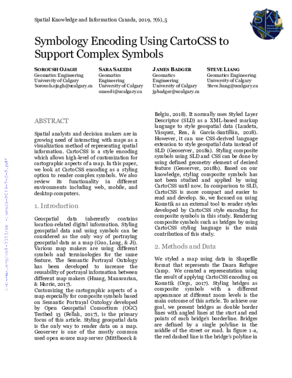 (PDF) Symbology Encoding Using CartoCSS to Support Complex Symbols