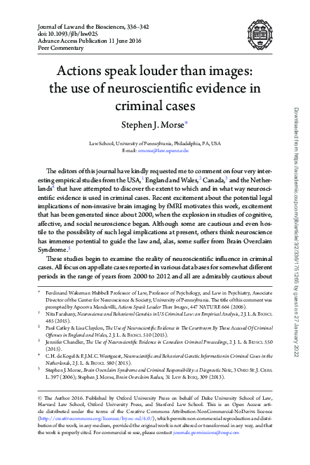 (PDF) Actions speak louder than images: the use of neuroscientific ...