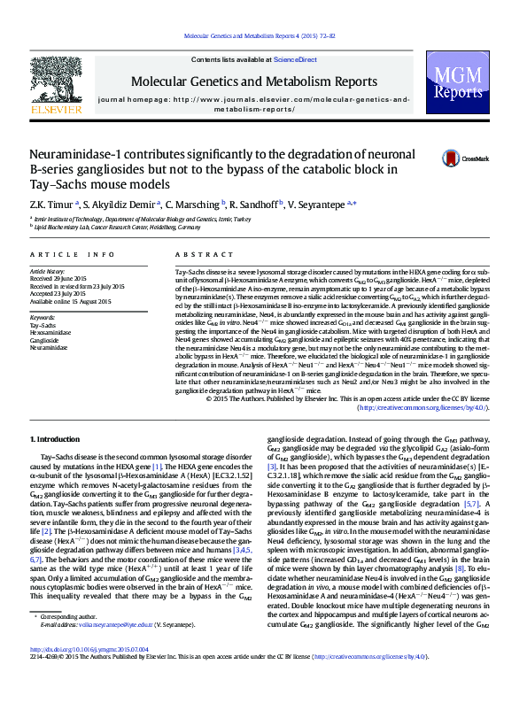 (PDF) Neuraminidase-1 contributes significantly to the degradation of ...