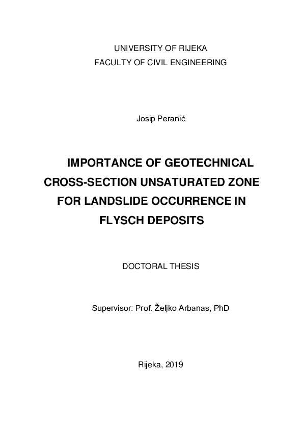 (PDF) Importance of geotechnical cross-section unsaturated zone for ...