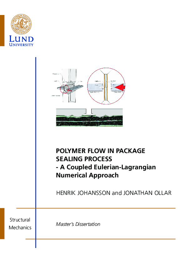 (PDF) POLYMER FLOW IN PACKAGE SEALING PROCESS - A Coupled Eulerian ...