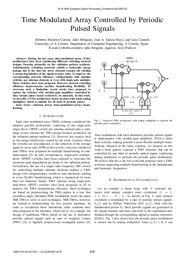 (PDF) Time Modulated Array Controlled by Periodic Pulsed Signals ...