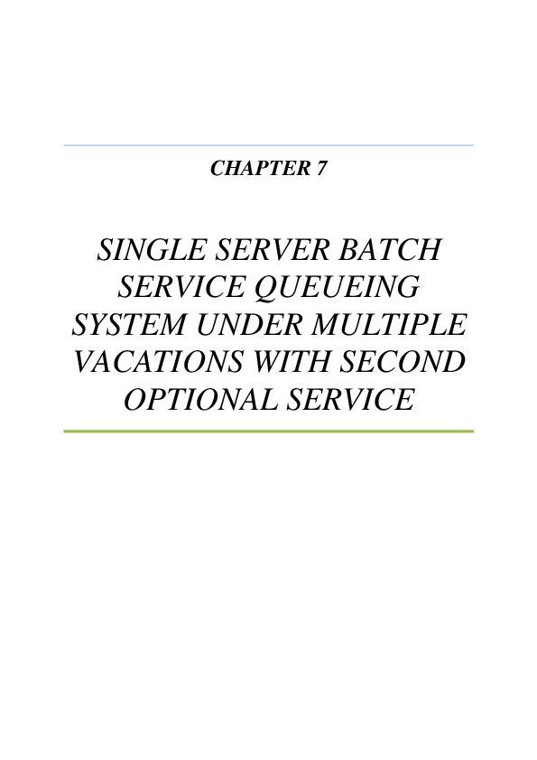 Pdf Analysis Of Single Server Batch Service Queueing System Under Multiples Vacations With 5527