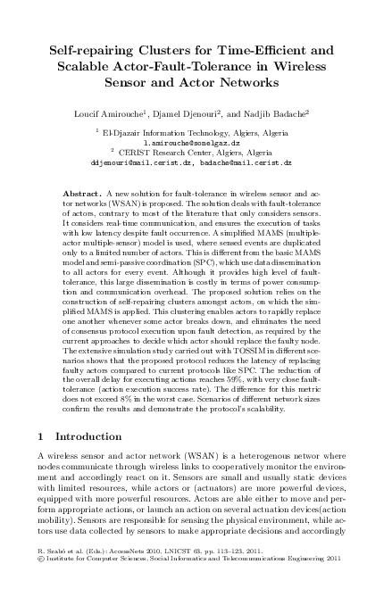 (PDF) Self-repairing Clusters for Time-Efficient and Scalable Actor-Fault-Tolerance in Wireless ...
