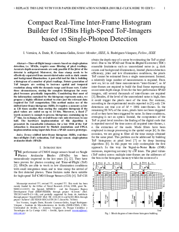 (PDF) Compact Real-Time Inter-Frame Histogram Builder for 15-Bits High ...