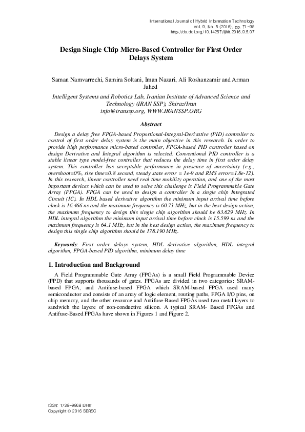 (PDF) Design Single Chip Micro-Based Controller for First Order Delays ...