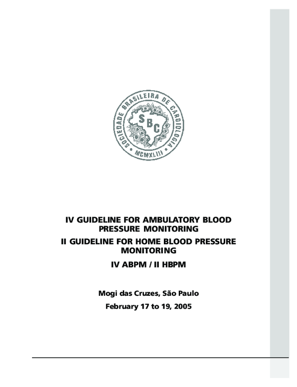 (PDF) [IV Guideline for ambulatory blood pressure monitoring. II ...