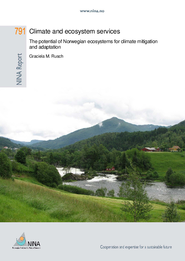 (PDF) Climate and ecosystem services. The potential of Norwegian ...