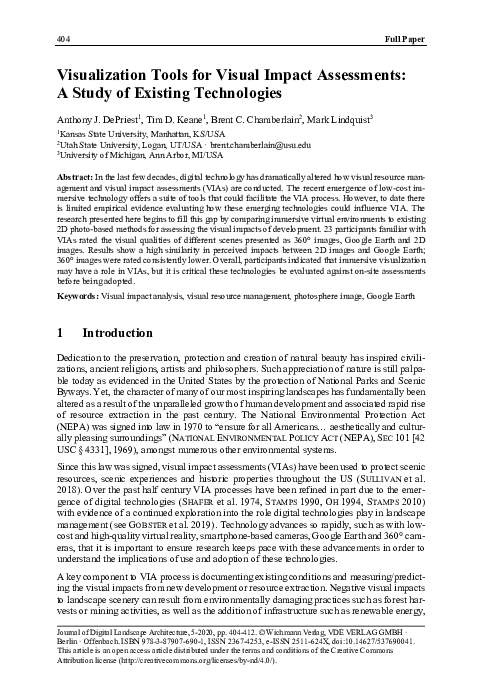 (PDF) Visualization Tools for Visual Impact Assessments: A Study of ...