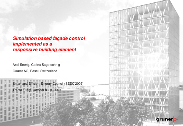 (PDF) Simulation based façade control implemented as a responsive ...