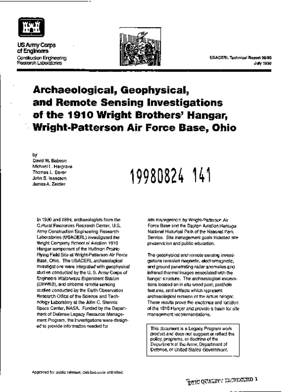 (PDF) Archaeological, Geophysical, and Remote Sensing Investigations of ...