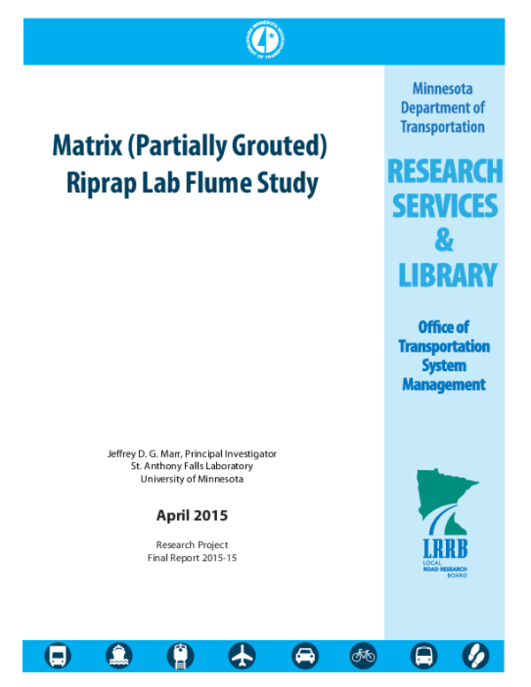 (PDF) Matrix (Partially Grouted) Riprap Lab Flume Study