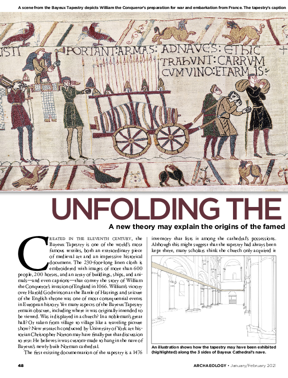 (PDF) Unfolding the Bayeux Tapestry