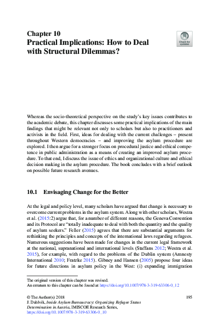 (PDF) Practical Implications: How to Deal with Structural Dilemmas?