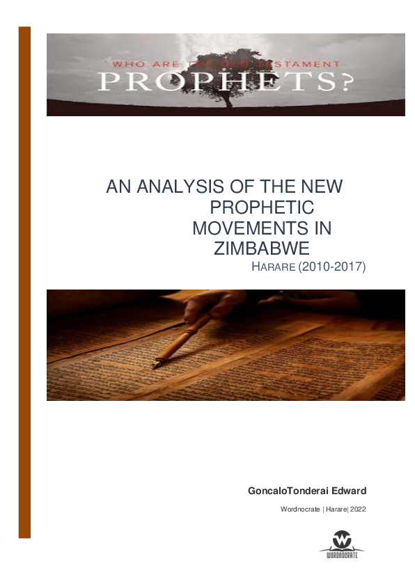(PDF) AN ANALYSIS OF THE NEW PROPHETIC MOVEMENT IN ZIMBABWE