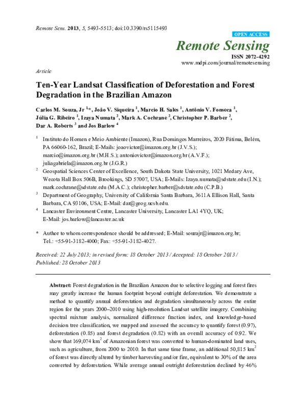 (PDF) www.mdpi.com/journal/remotesensing Article Ten-Year Landsat ...