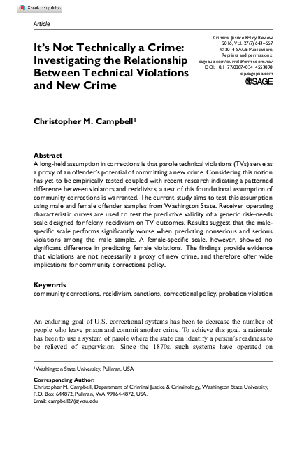 (PDF) It's Not Technically a Crime: Investigating the Relationship ...