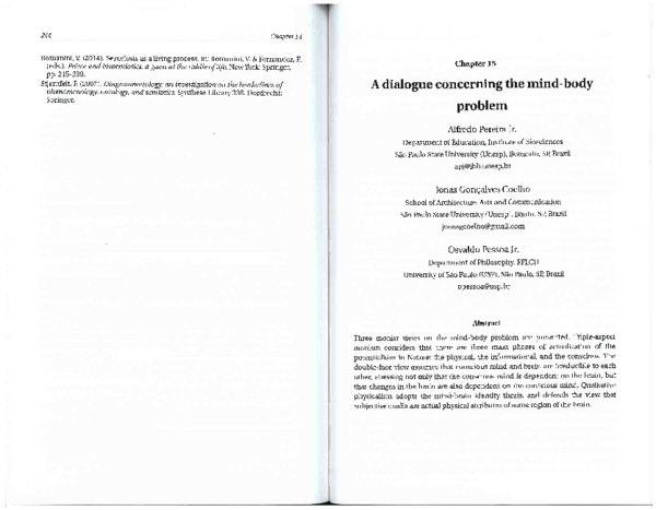 (PDF) A dialogue concerning the mind-body problem