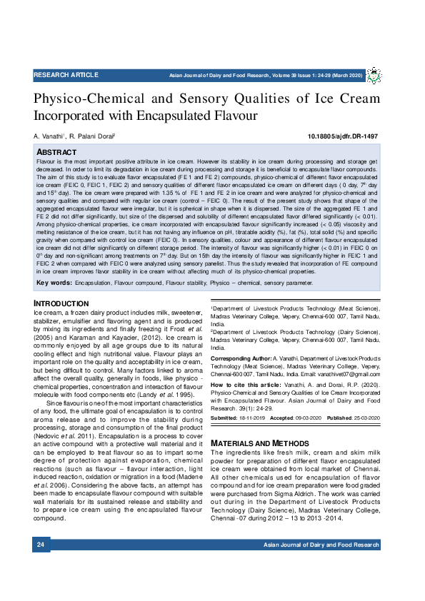 (PDF) Physico-Chemical and Sensory Qualities of Ice Cream Incorporated ...
