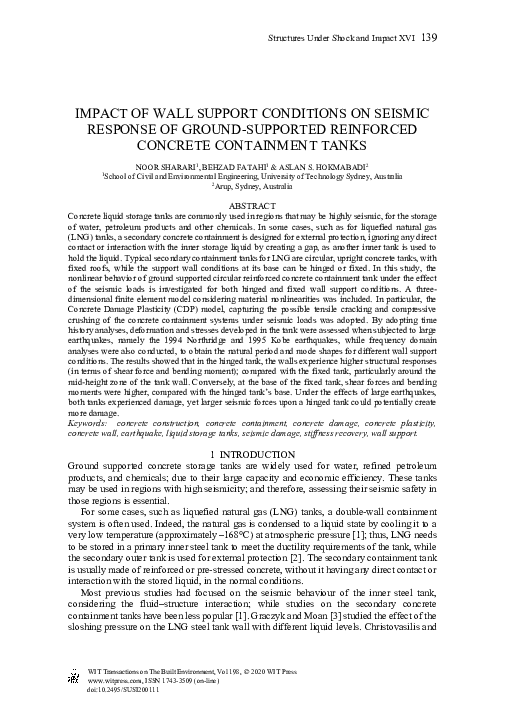 (PDF) Impact of Wall Support Conditions on Seismic Response of Ground ...