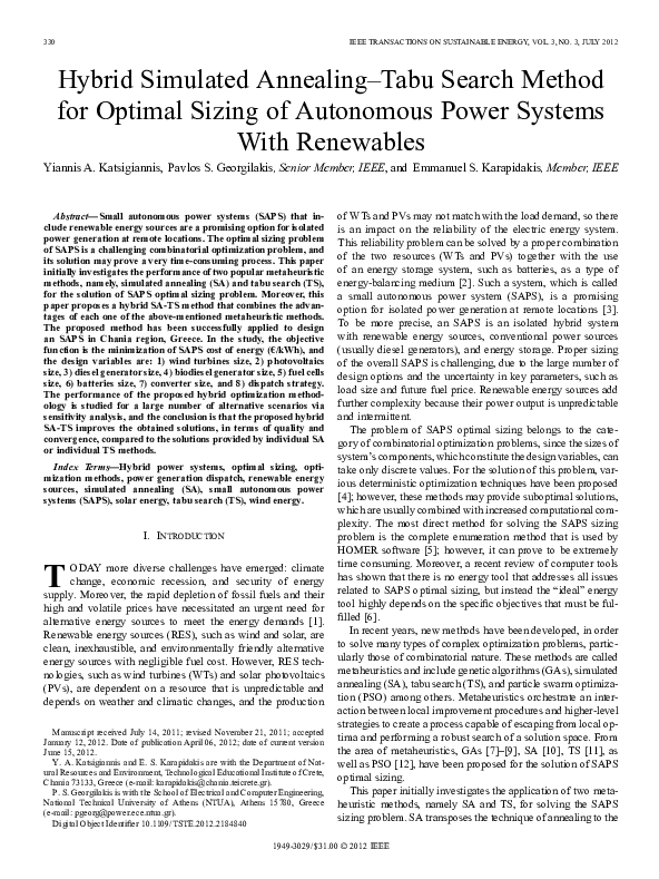 (PDF) Hybrid simulated annealing–tabu search method for optimal sizing of autonomous power ...