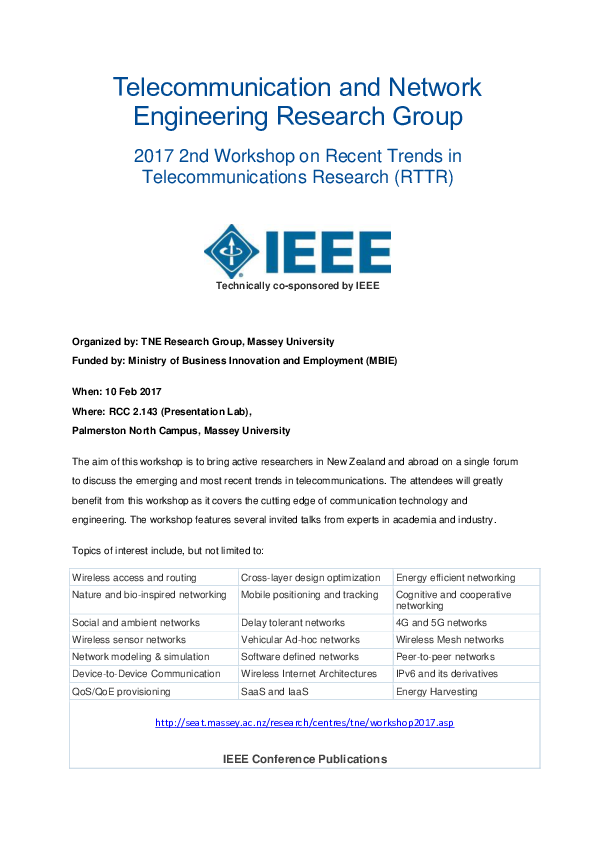 (PDF) Telecommunication and Network Engineering Research Group