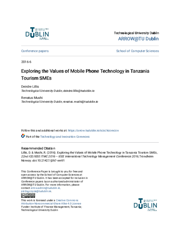 (PDF) Exploring Values of Mobile Phone Technology
