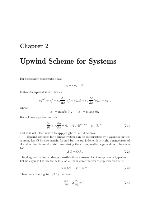 (PDF) Upwind Scheme for Systems
