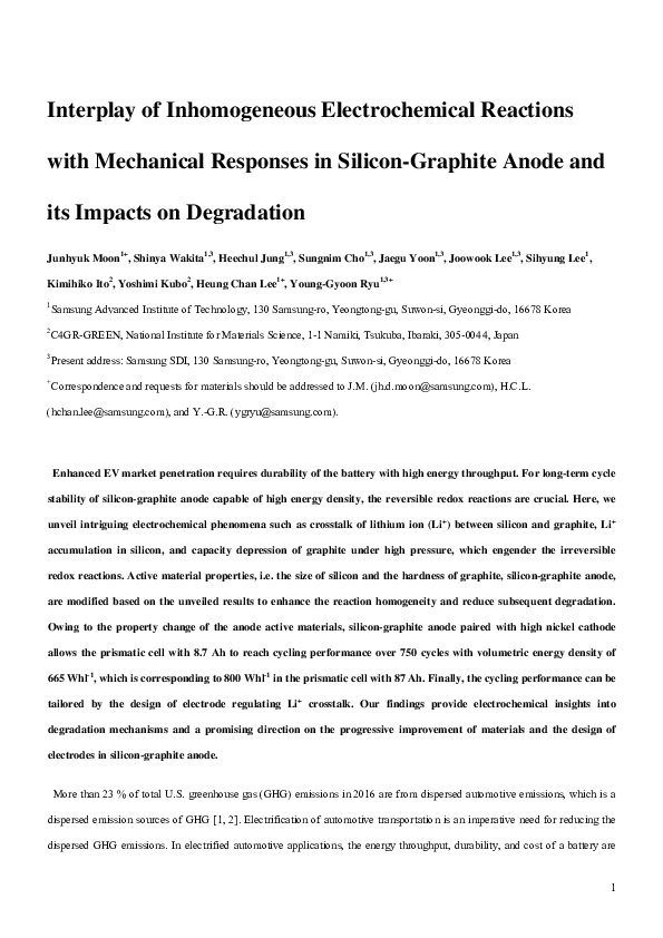 (PDF) Interplay of Inhomogeneous Electrochemical Reactions with ...