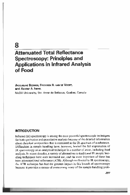 (PDF) 131 - Attenuated Total Reflectance Spectroscopy Principles and ...