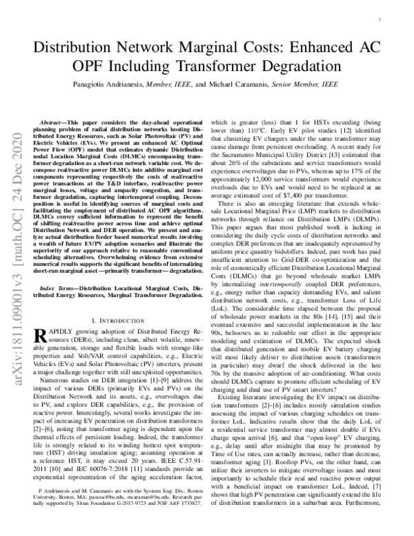 (PDF) Introducing Transformer Degradation in Distribution Locational ...