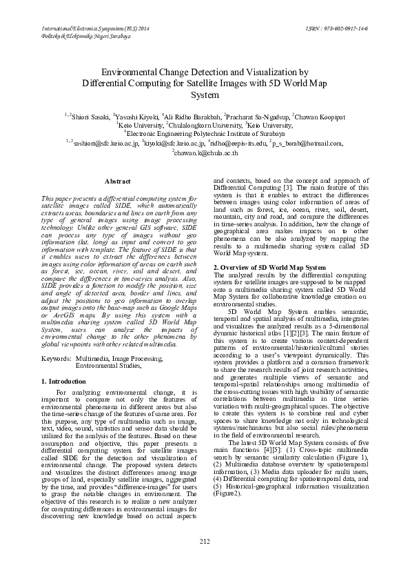 (PDF) Environmental Change Detection and Visualization by Differential ...