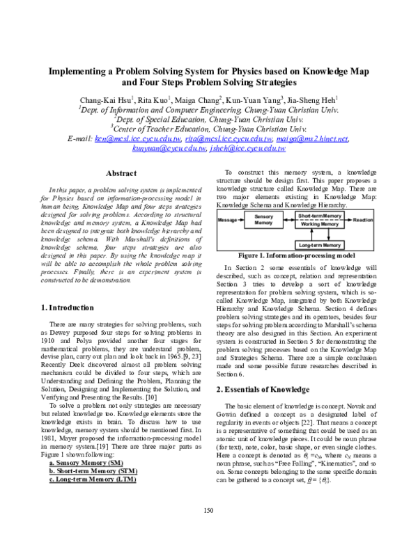 (PDF) Implementing a problem solving system for physics based on ...