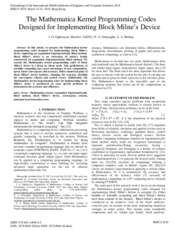 (PDF) The Mathematica Kernel Programming Codes Designed for ...