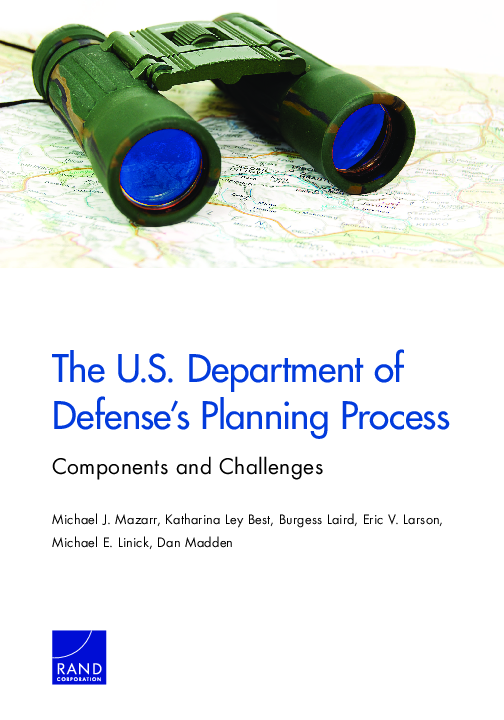 (PDF) The U.S. Department of Defense's Planning Process: Components and ...