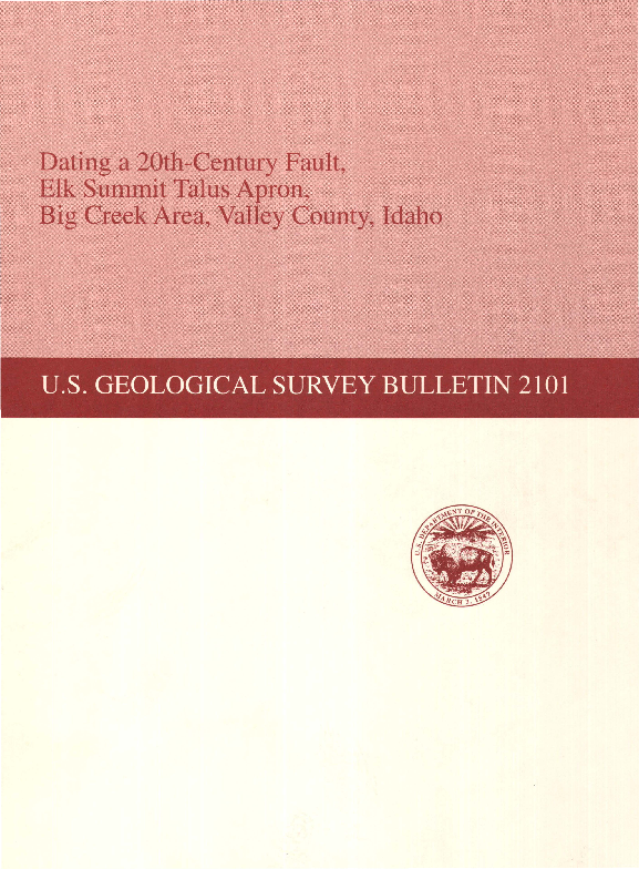 (PDF) Dating a 20th-century fault, Elk Summit talus apron, Big Creek ...