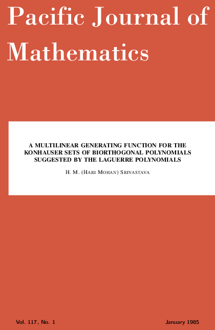 (PDF) A multilinear generating function for the Konhauser sets of biorthogonal polynomials ...