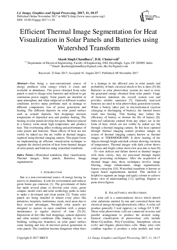 (PDF) Efficient Thermal Image Segmentation for Heat Visualization in Solar Panels and Batteries ...