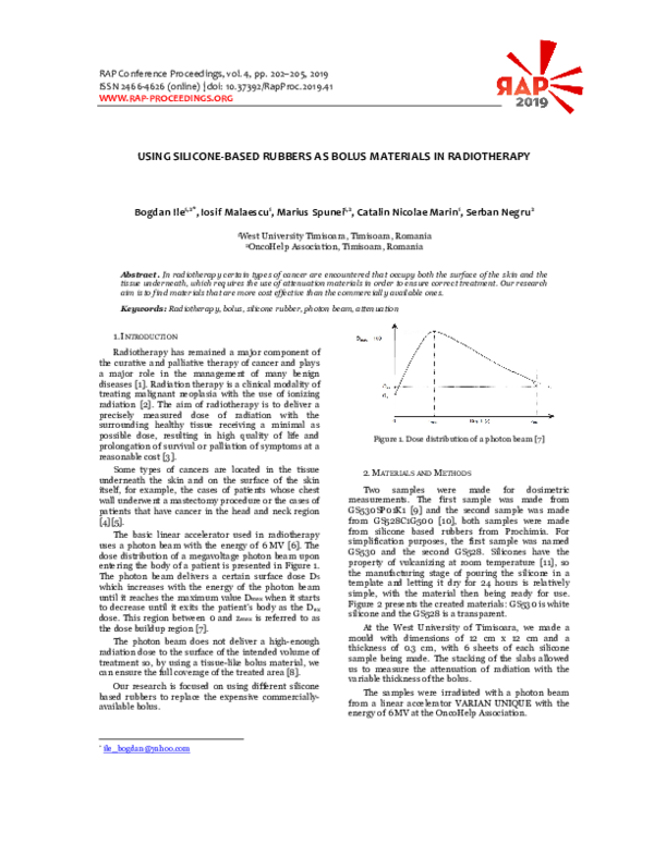 (PDF) Using Silicone Based Rubbers as Bolus Materials in Radiotherapy
