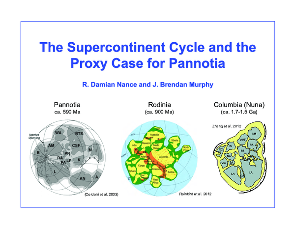 (PDF) The Supercontinent Cycle and the Proxy Case for Pannotia