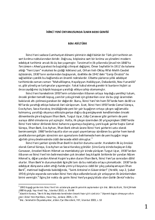 (PDF) İKİNCİ YENİ OKYANUSUNDA İLHAN BERK GEMİSİ