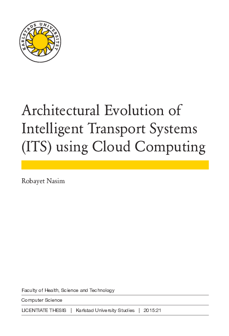 (PDF) Architectural Evolution of Intelligent Transport Systems (ITS) using Cloud Computing ...