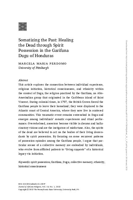 (PDF) Somatizing the Past: Healing the Dead through Spirit Possession ...