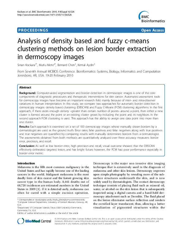 (PDF) BMC Bioinformatics | Full text | Analysis of density based