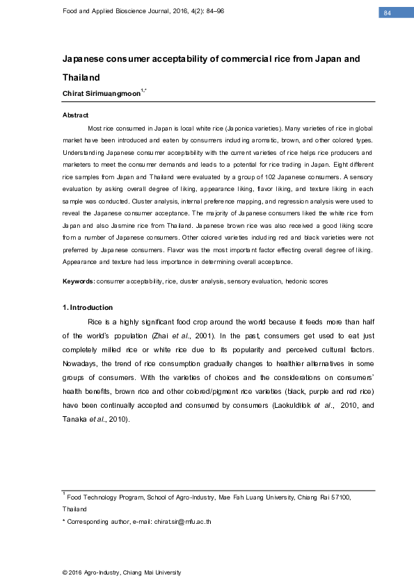 (PDF) Food and Applied Bioscience Journal