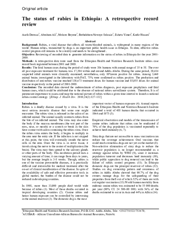 PDF The Status Of Rabies In Ethiopia A Retrospective Record Review pdf-the-status-of-rabies-in-ethiopia-a-retrospective-record-review