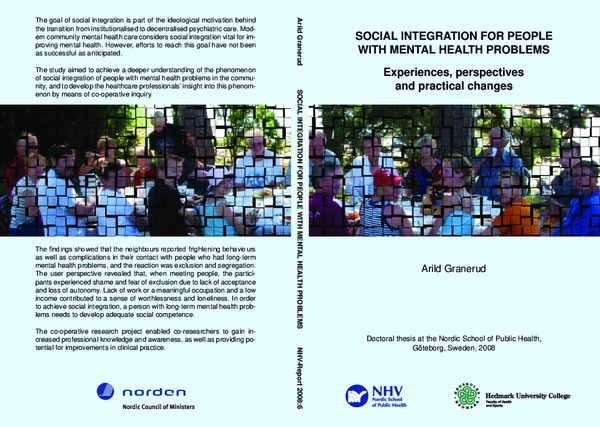 (PDF) Social integration for people with mental health problems ...