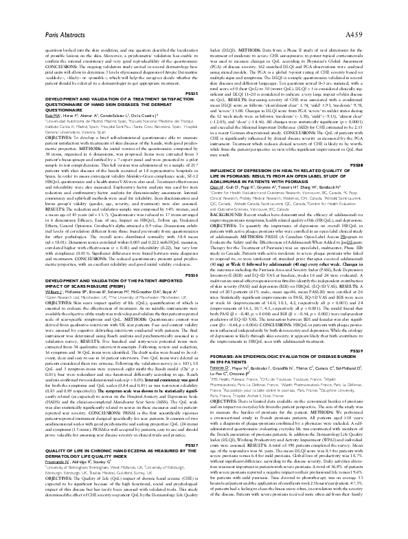 (PDF) PSS35 Development and Validation of a Treatment Satisfaction ...